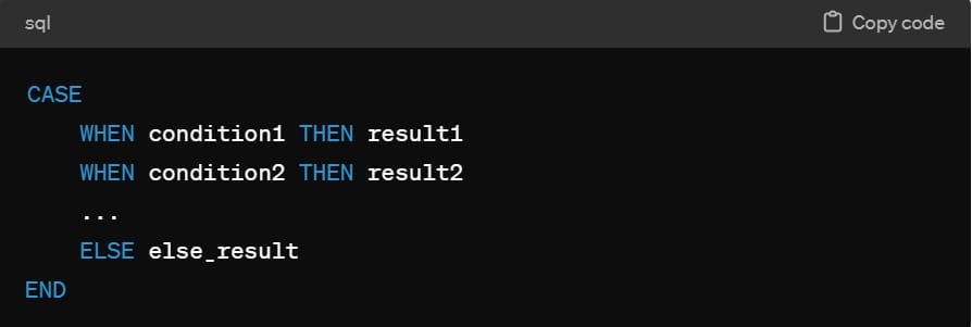 Understanding the ‘CASE WHEN’ Statement in SQL | by Dominion Jaja | Apr ...