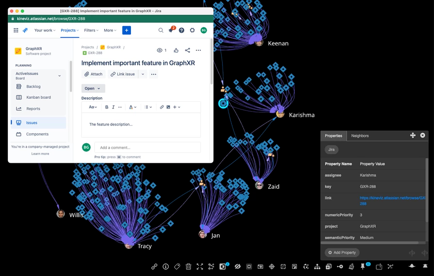 Visualizing Jira in GraphXR. Being a fully remote, globally… | by Ben ...
