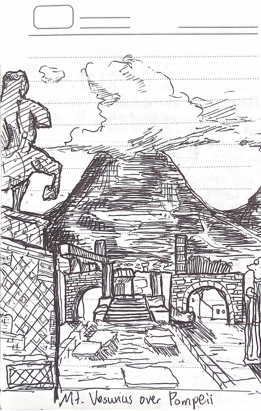 [34/36] Pompeii and Vesuvius. We woke up and made a mad and confusing ...