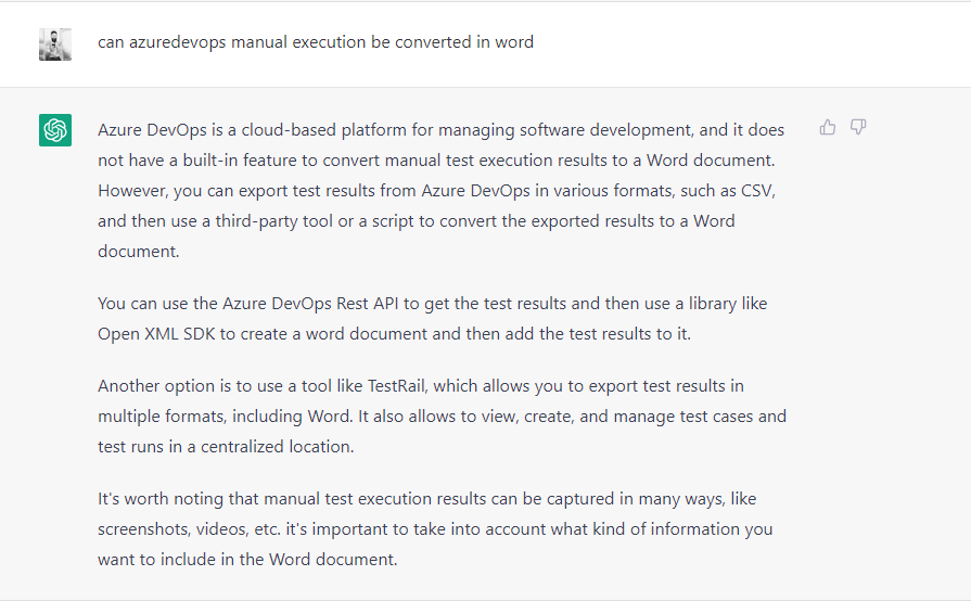 How I Exported my Azure DevOPS Manual Test Execution into Word. | by ...