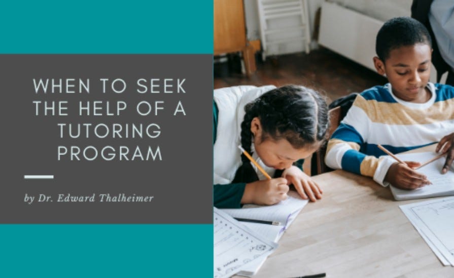 When to Seek the Help of a Tutoring Program - The Tutoring Center - Medium
