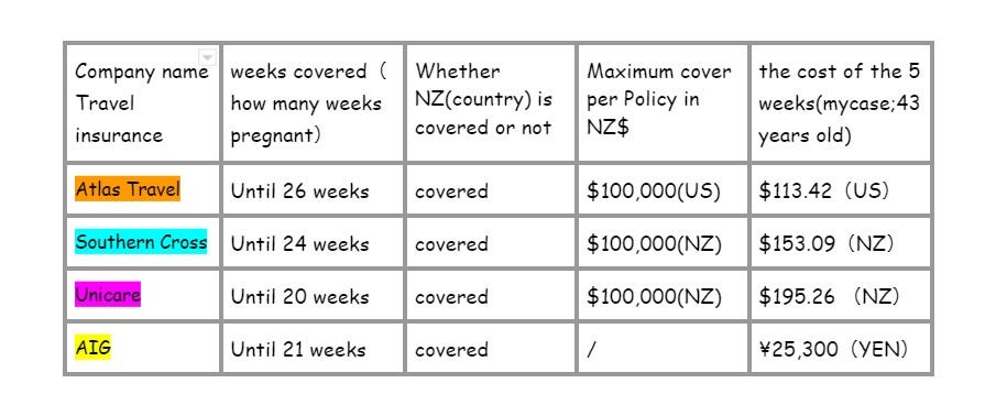 (How to) This is what I prepared; Travel insurance, clinic, midwife etc ...