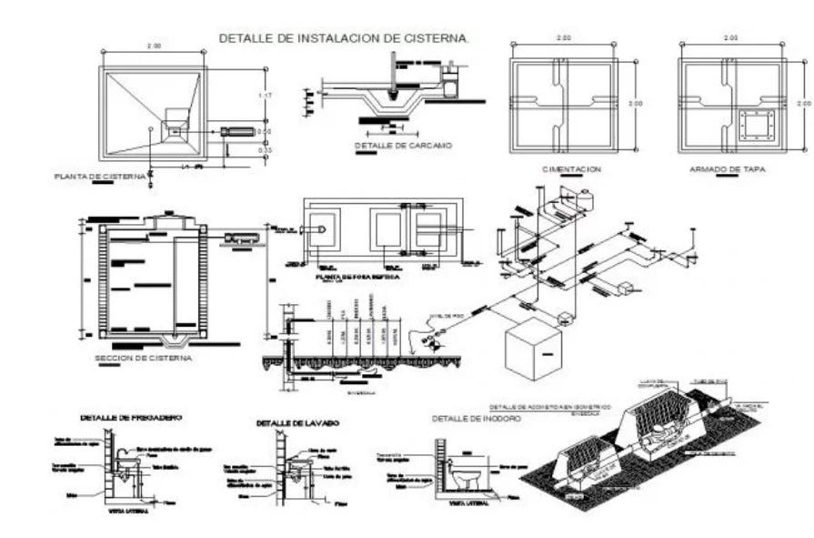Dwg file of cistern installation detail | by Cadbull Cadbull | Medium