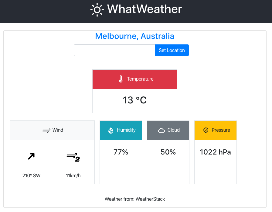 Getting the weather — a full stack ReactJS/Python Flask API tutorial ...