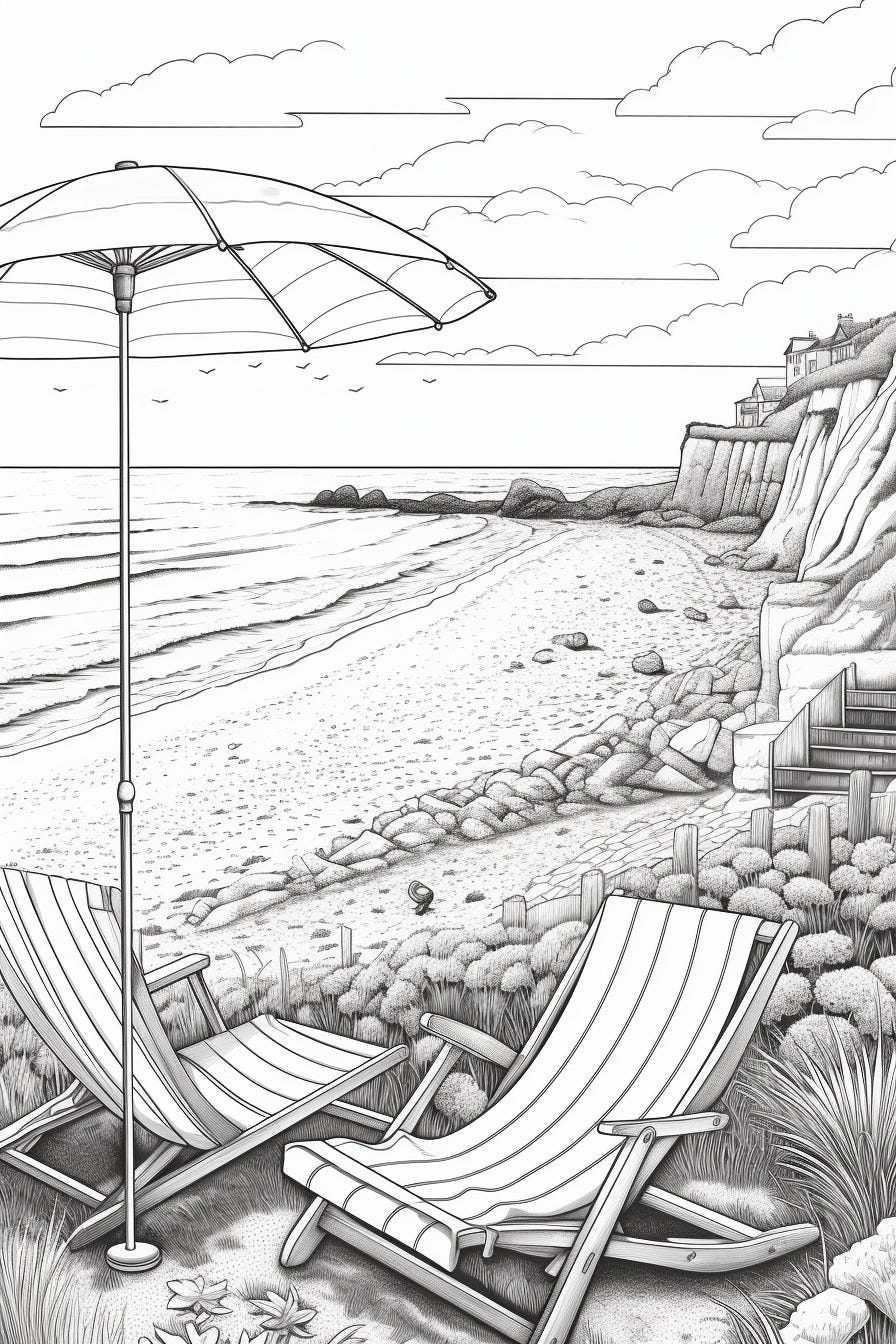 Free Printable Beach Coloring Pages For Kids - Storiespub - Medium
