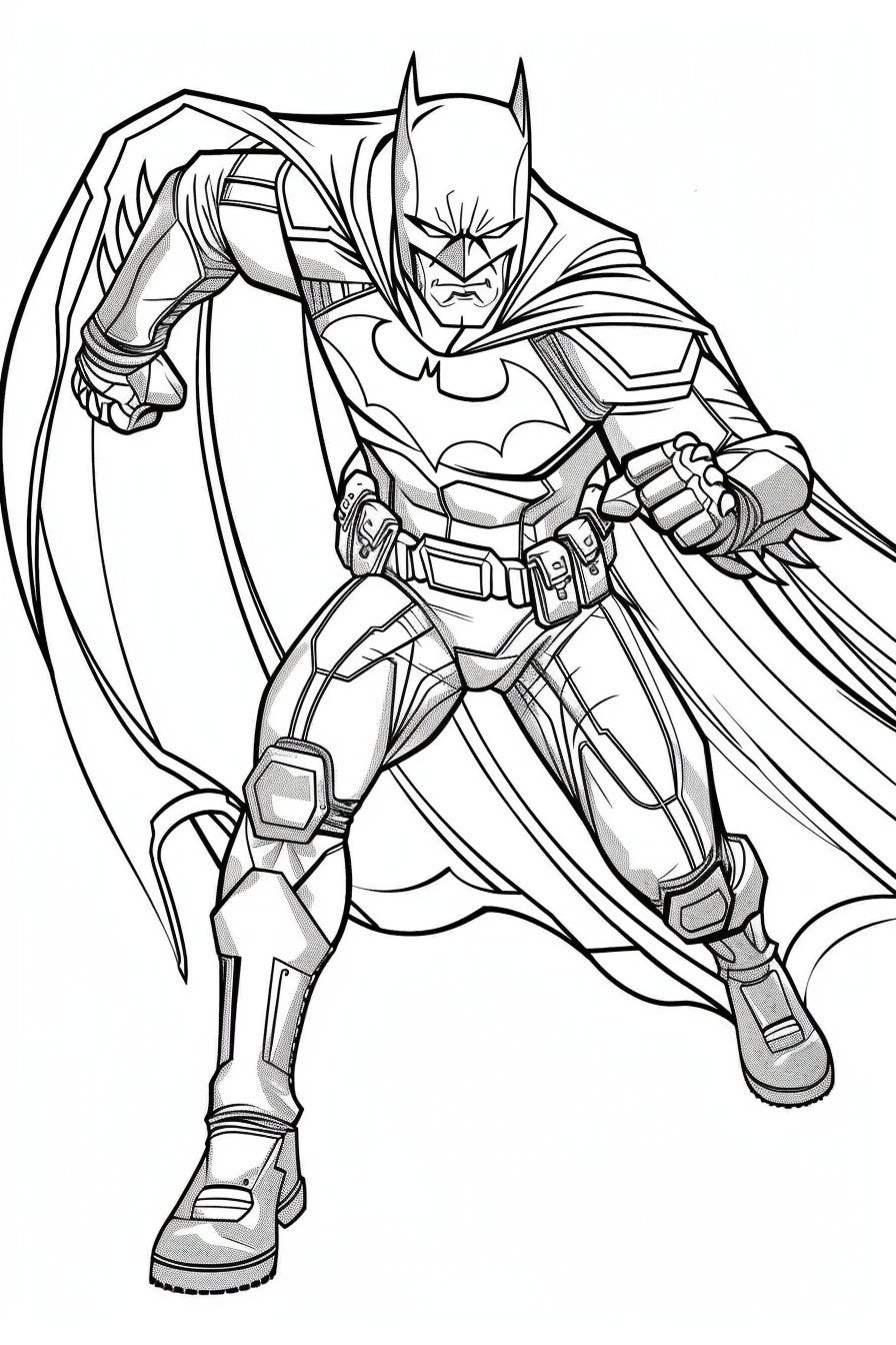 Unleash Creativity with Free Printable Batman Coloring Pages for Kids ...