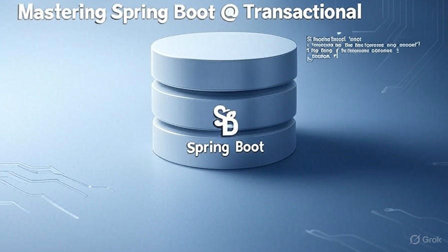 Understanding Spring Boot’s @Transactional Annotation: Why, How, and What’s Inside | by Niket ...