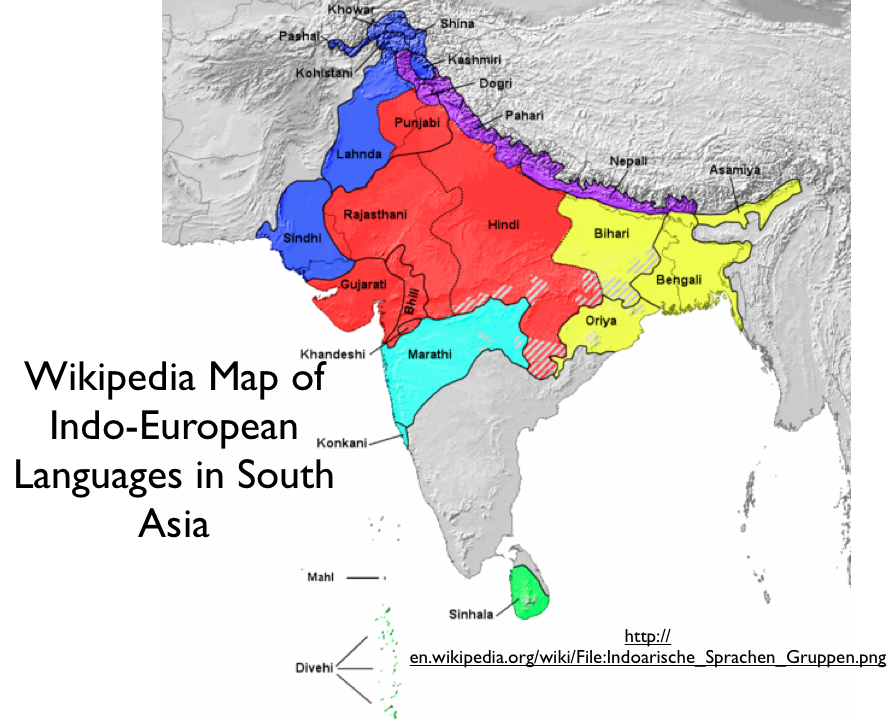 Hindi Language Map