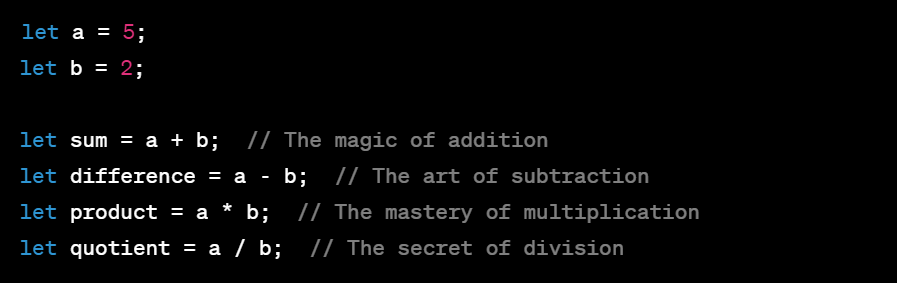 “The Enchanting Symphony of JavaScript Operators: A Tale of Code and ...
