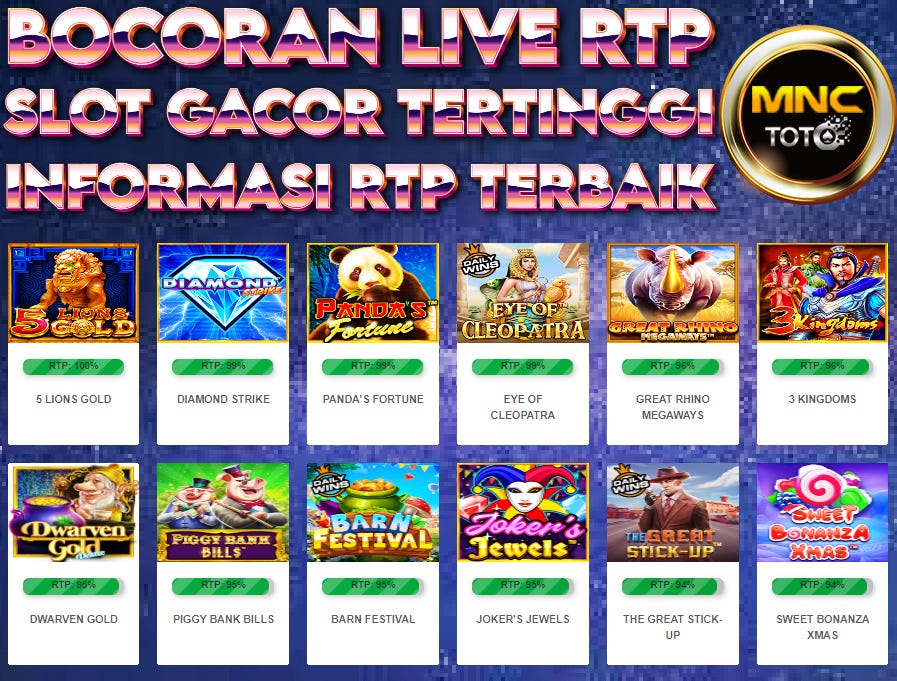 MNCTOTO : Bocorang Live RTP Slot Hari Ini Terbaru 2023 Pasti Maxwin & Jackpot Terbesar | by ...