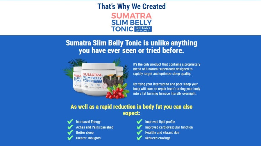 Sumatra Slim Belly Tonic: A Transformative Journey to Wellness | by ...