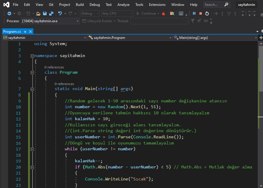 C# Numara Oyunu - Seda Nur POLATER - Medium