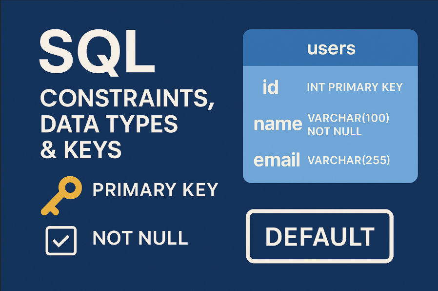 Constraints, Data Types & Keys — Building a Solid SQL Foundation | by Shaun Mia | Medium