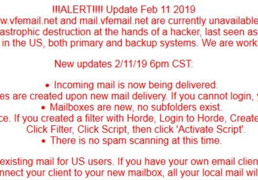 Hackers break into email provider, delete all data | by The Jerusalem ...