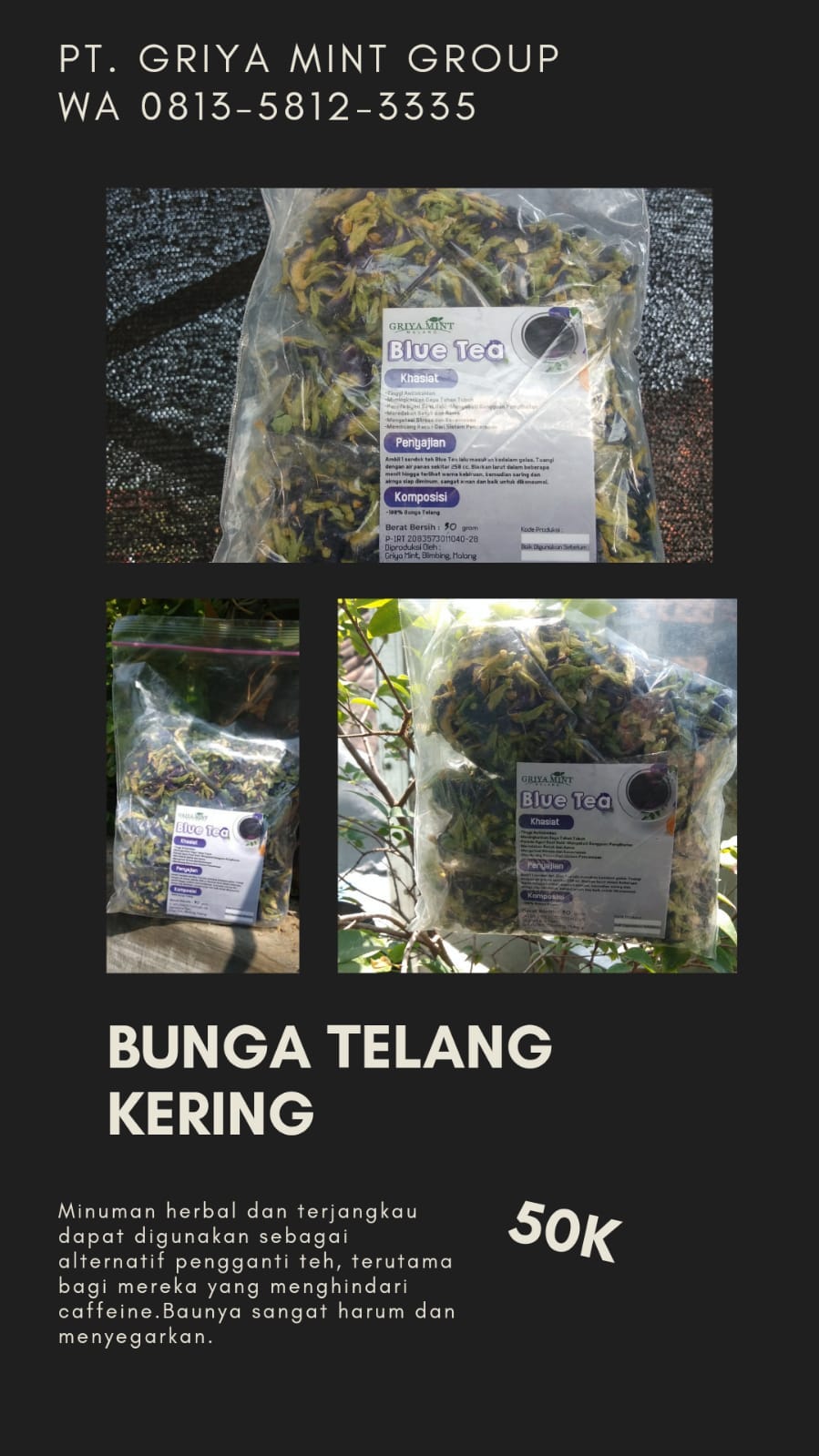 SOLUS!, WA 0813–5812–3335, outlet bunga telang dan khasiatnya ...