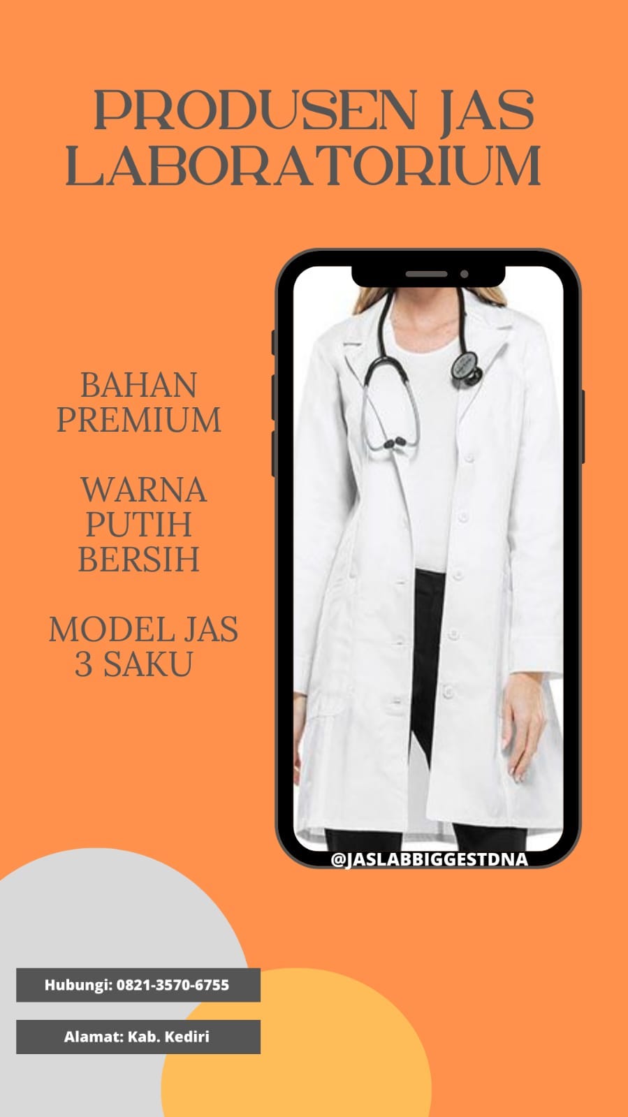ORDER SEKARANG!, Hub: 0821–3570–6755, Jual Jas Lab, jaslabbiggestdna - jaslabbiggestdna - Medium