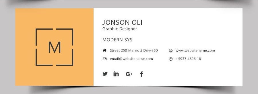 The Perfect Clickable HTML Email Signature Design | by Justice | Medium