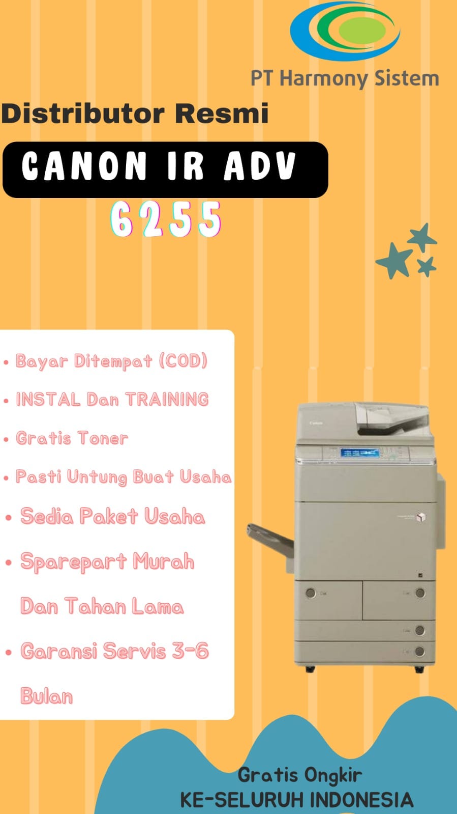 Distributor Resmi Canon IR ADV 6255 Bogor, Bogor Barat - Konicaminoltam - Medium