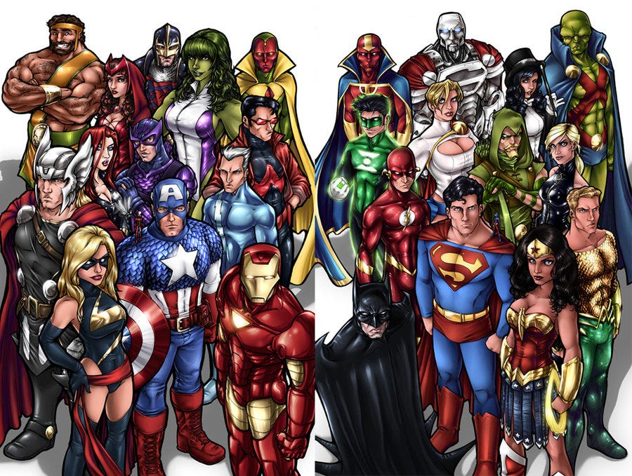 Justice League Vs Marvel