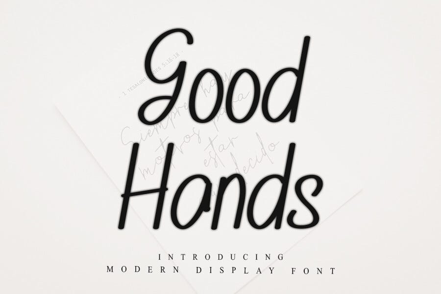 Good Hands Font Free | by Emmaenigma | Jun, 2024 | Medium