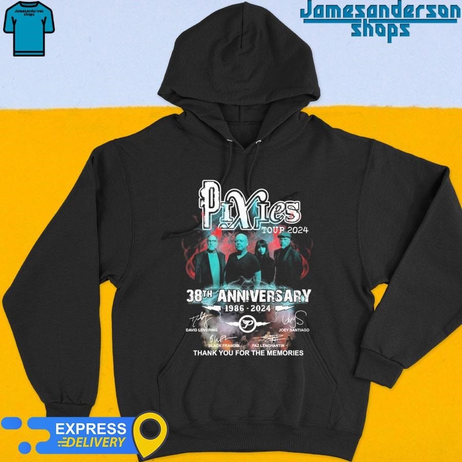 Official Pixies Tour 2024 38th Anniversary 1986–2024 Thank You For The ...
