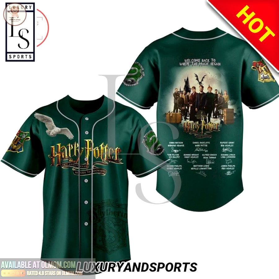 Harry Potter 20Th Anniversary Return To Hogwarts Baseball Jersey 3D ...