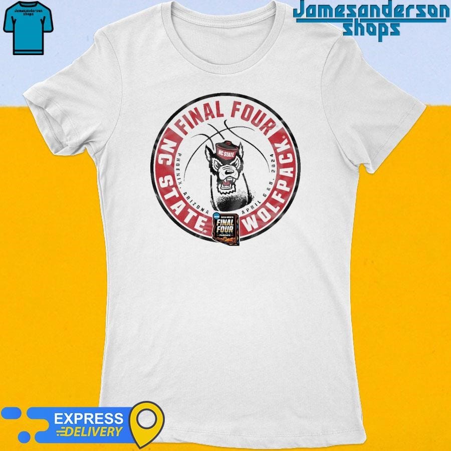 Official NC State Wolfpack 2024 Men’s Basketball Final Four logo shirt ...
