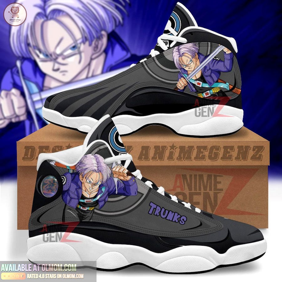 Dragon Ball Trunks Air Jordan 13 Sneakers Custom Anime Shoes | by son ...