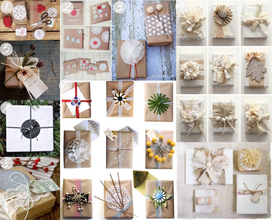 Craft Paper Gift Wrapping Ideas | by Ania Kozlowska-Archer | Sunshine ...