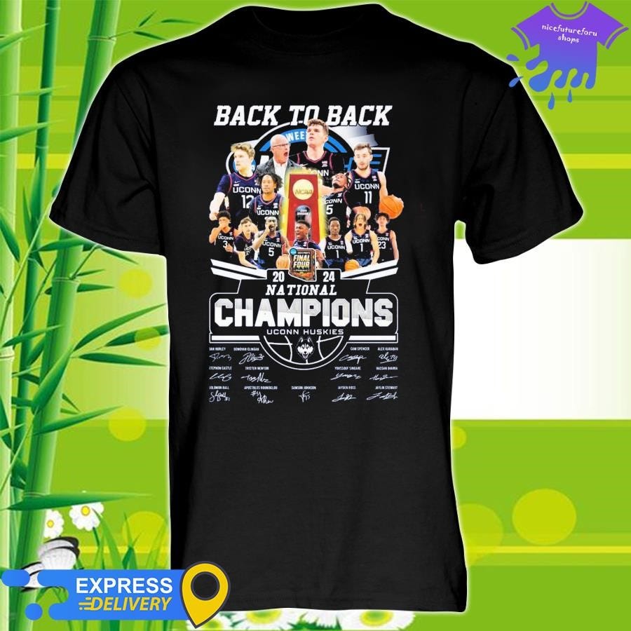 Official Uconn Huskies Back To Back 2024 Final Four National Champions ...
