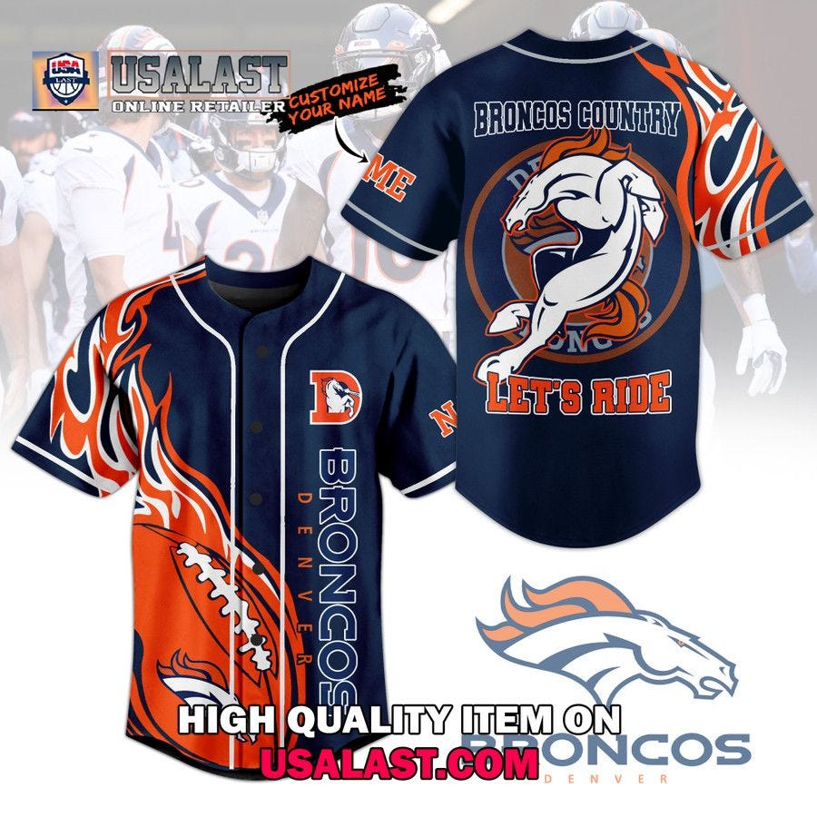 Saddle Up for Victory with a Personalized Denver Broncos “Let’s Ride ...
