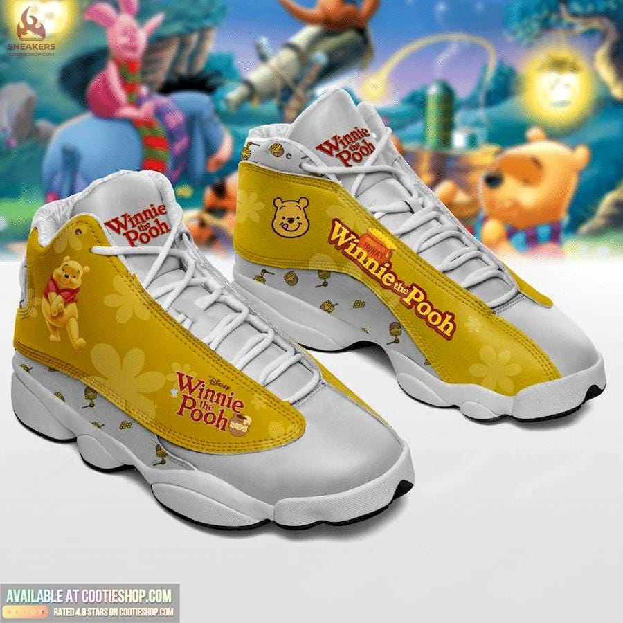 Disney The Pooh -Disney Winnie The Pooh Leather Shoes-Ver2 Air Jordan ...