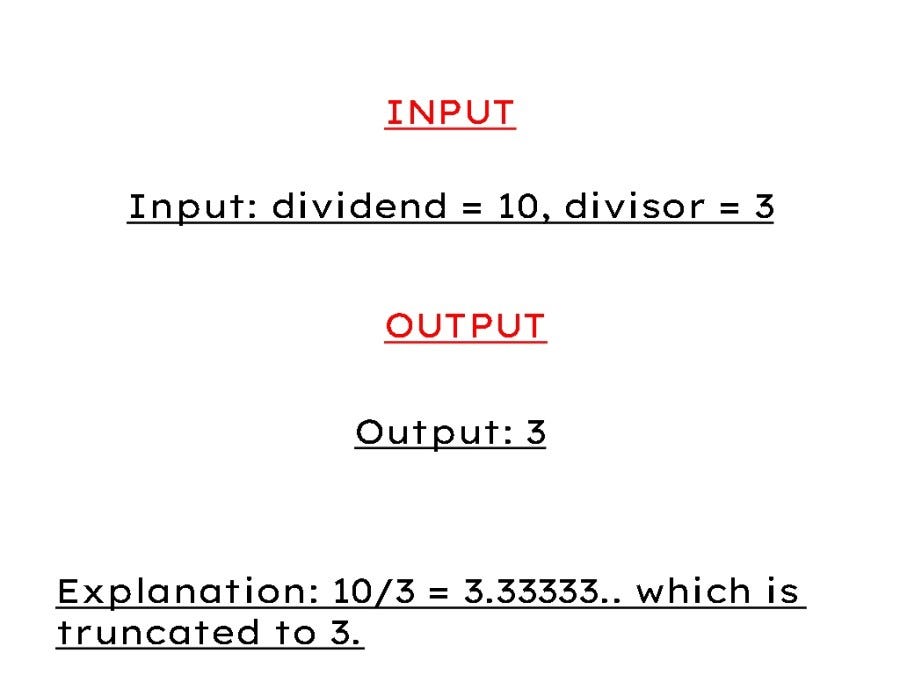 Divide Two Integers Leetcode Python By He Codes It Medium 