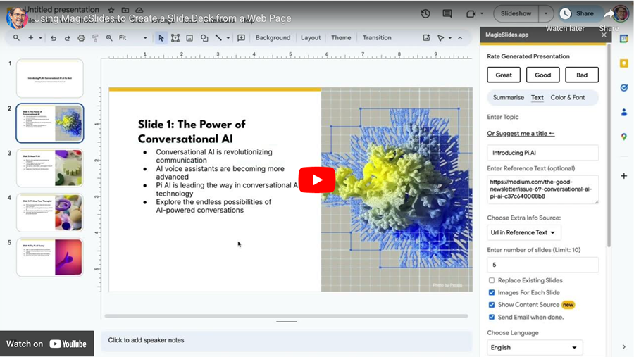Issue #70: AI-driven PowerPoints: MagicSlides | by Rodney B. Murray ...