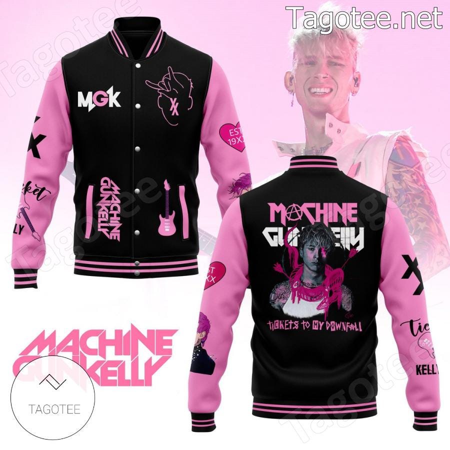 Machine Gun Kelly Baseball Jacket: Tickets to My Downfall Tour Merch ...