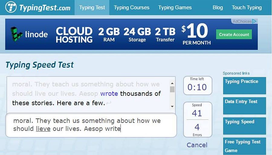 Are the traditional typing test software’s giving exposure to learn ...