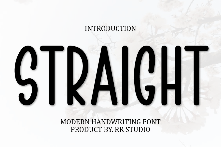 Straight Font - Craftgenius - Medium