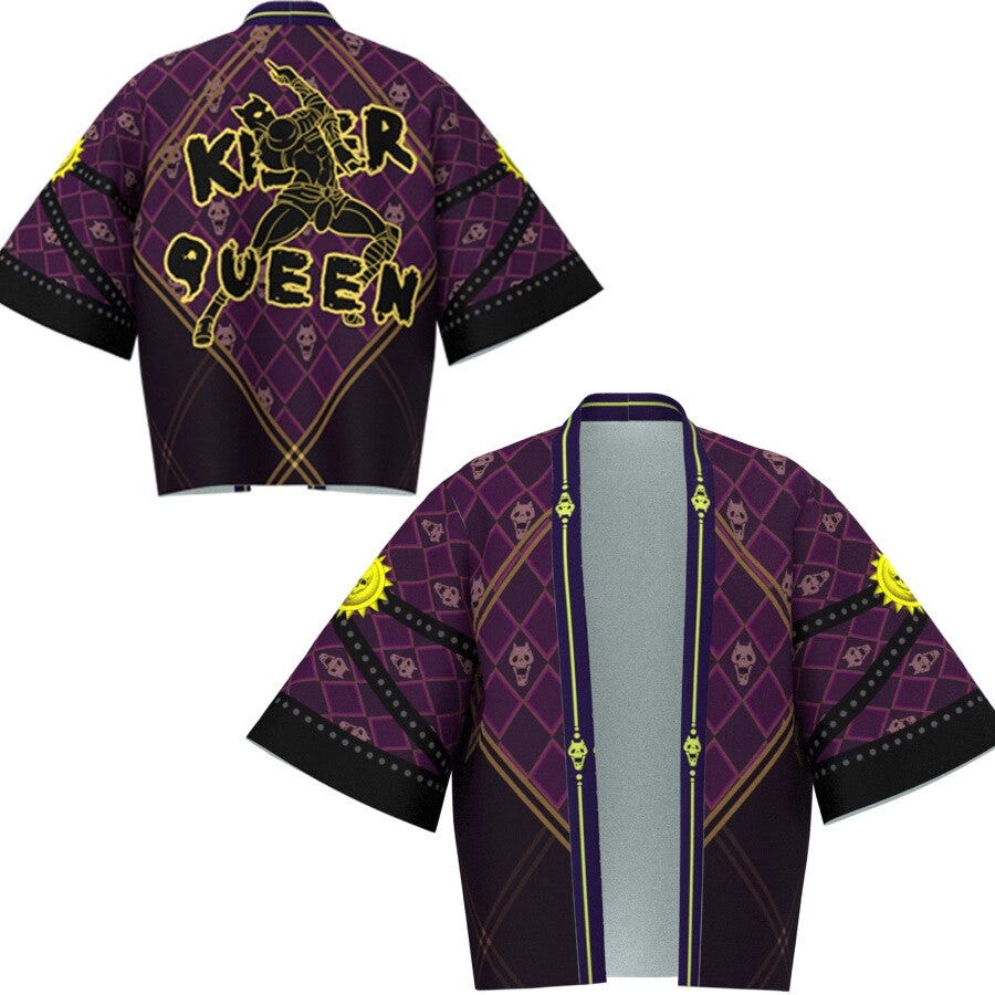 JOJO JoJo’s Bizarre Adventure Cosplay Killer Queen Weaving Cloak - The ...