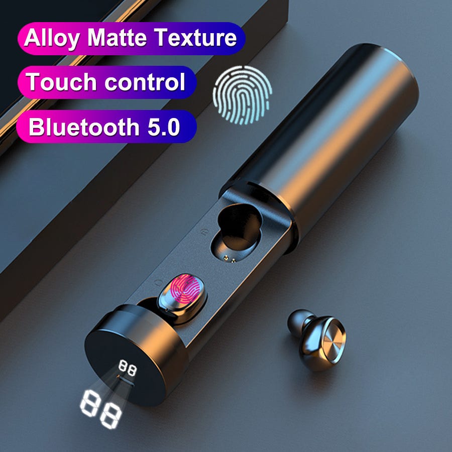 Bluetooth Earphone 5.0 Wireless 8D HIFI Sport MIC Earbuds Gaming Music ...