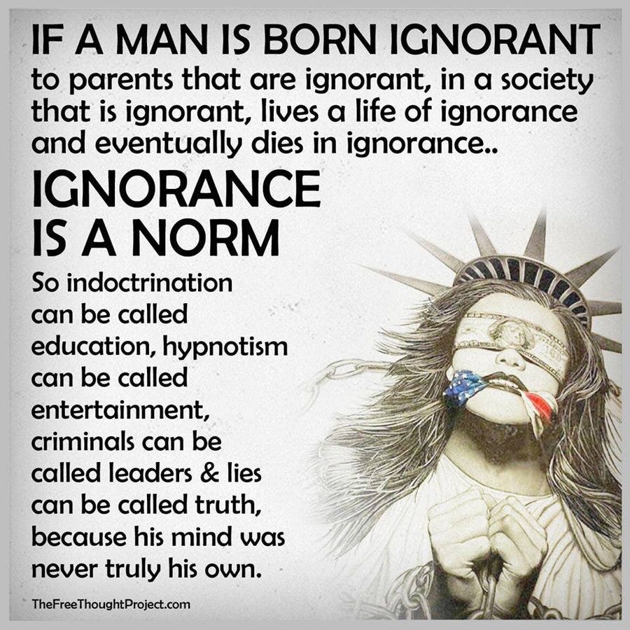 Ignorance Causes Many Problems In the Society | by KHADIM HUSSAIN | Oct ...