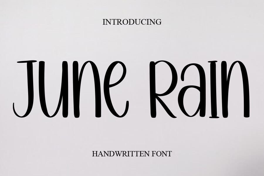June Rain Font - Auroraartisan - Medium
