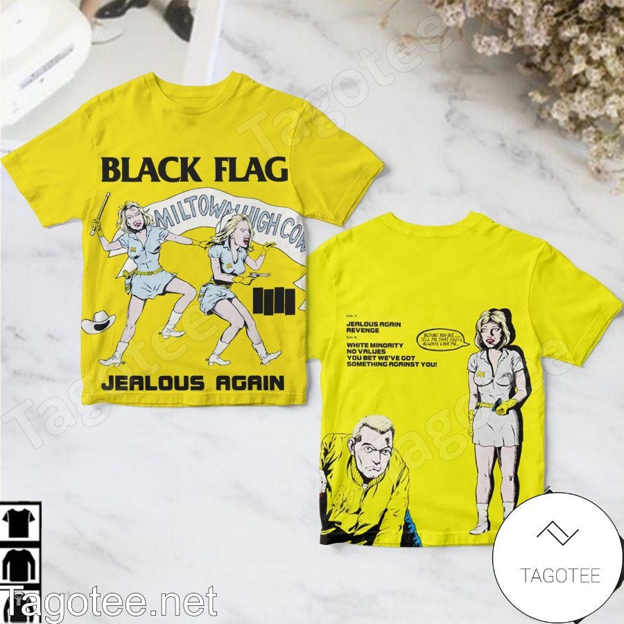 Black Flag’s “Jealous Again” Emblazoned on a Yellow T-Shirt — A Blast ...