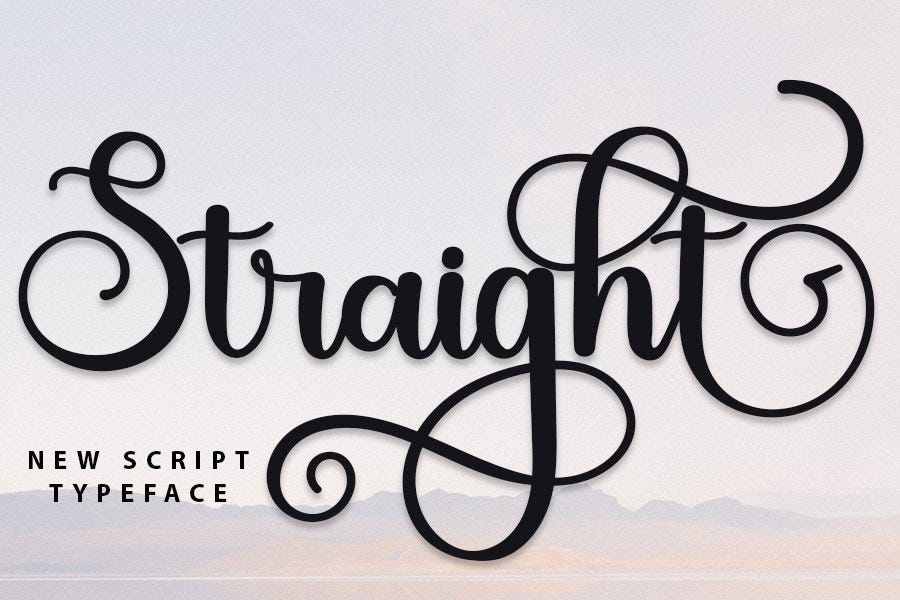 Straight Font - Datadreamer - Medium