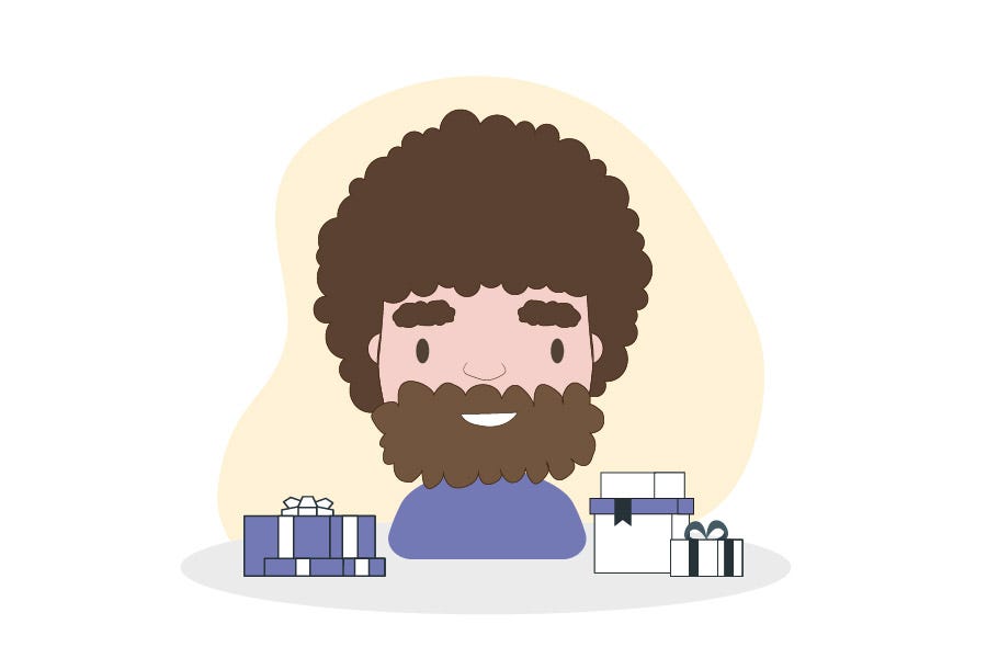 34 of the Greatest Bob Ross-Inspired Gifts for Artists and Fans | by ...