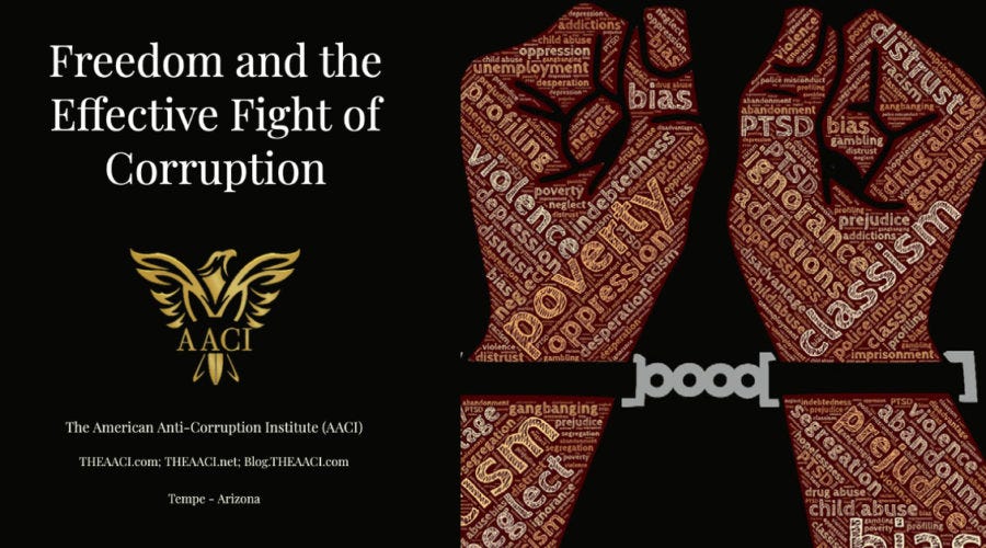 Freedom and the Effective Fight of Corruption | by Mike Masoud, CACL ...