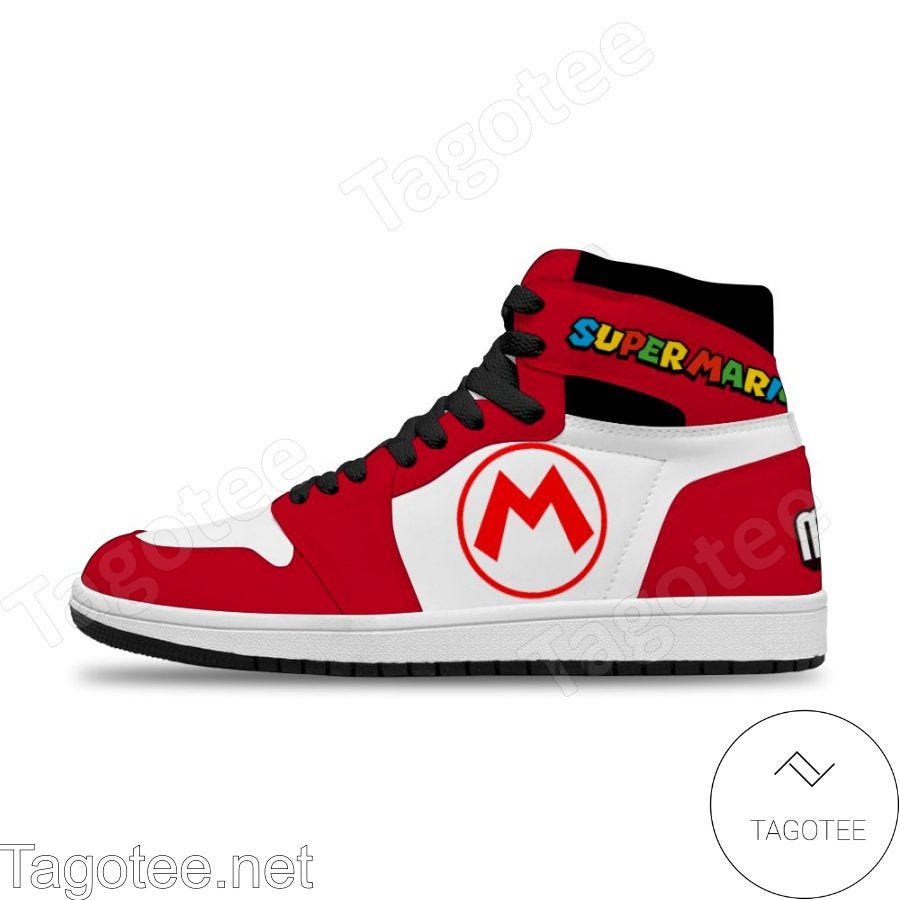 Level Up Your Style with the Super Mario Logo Air Jordan High Tops | by ...