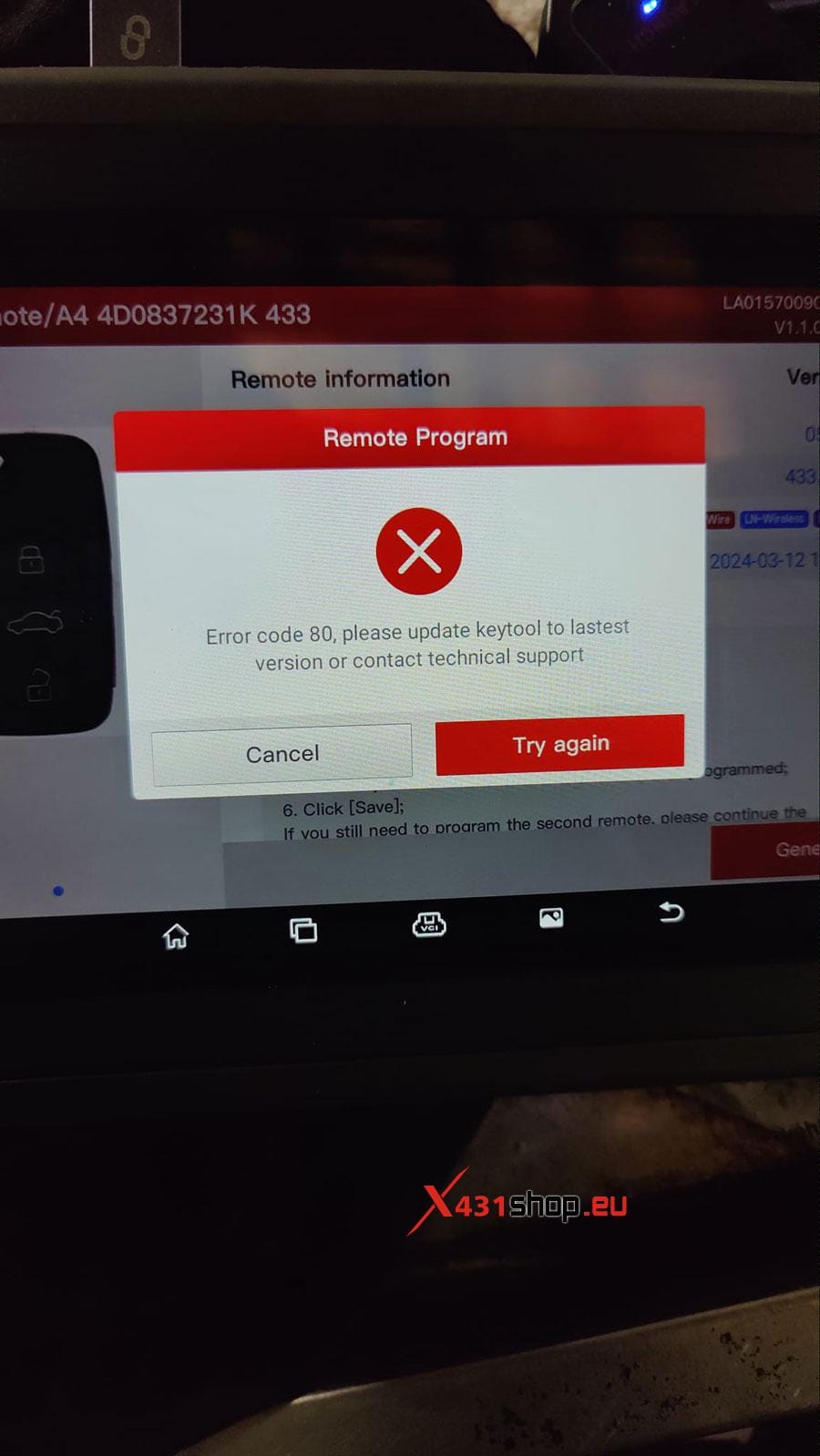 Launch X431 Key Programmer Error Code 80? - OBDtool - Medium