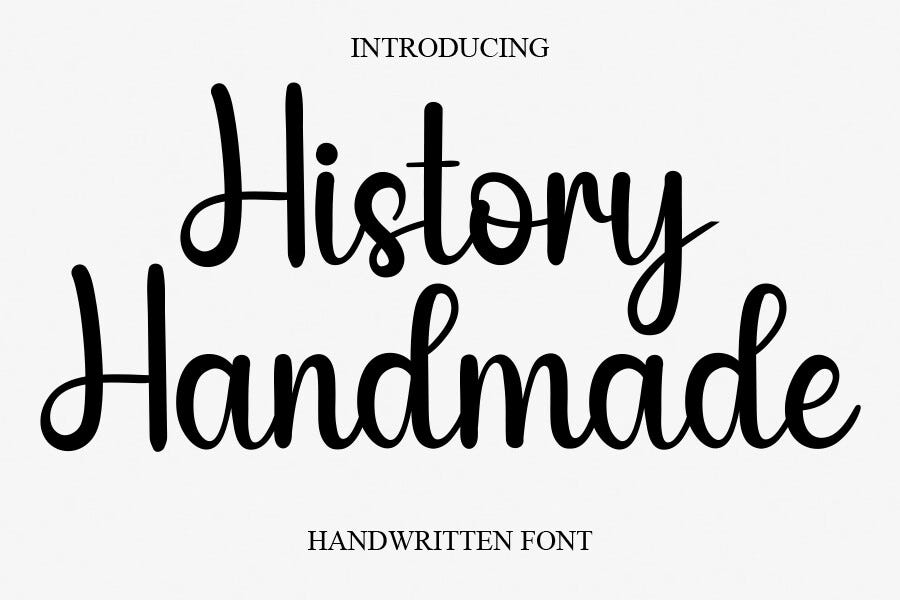 History Handmade Font - Fontmaven - Medium