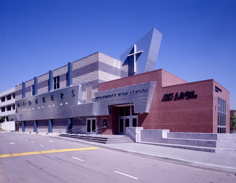 I went to a Providence High School, a private Catholic school in ...