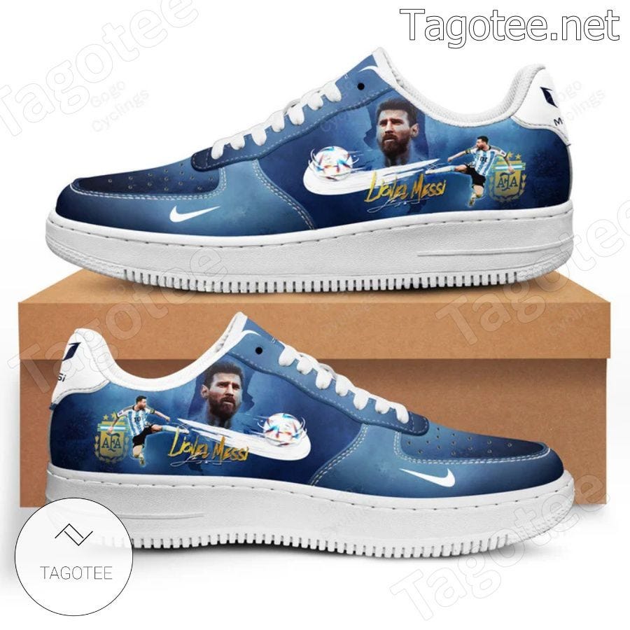 Leo Messi World Cup Champion Air Force 1: Iconic Player, Iconic Shoes ...